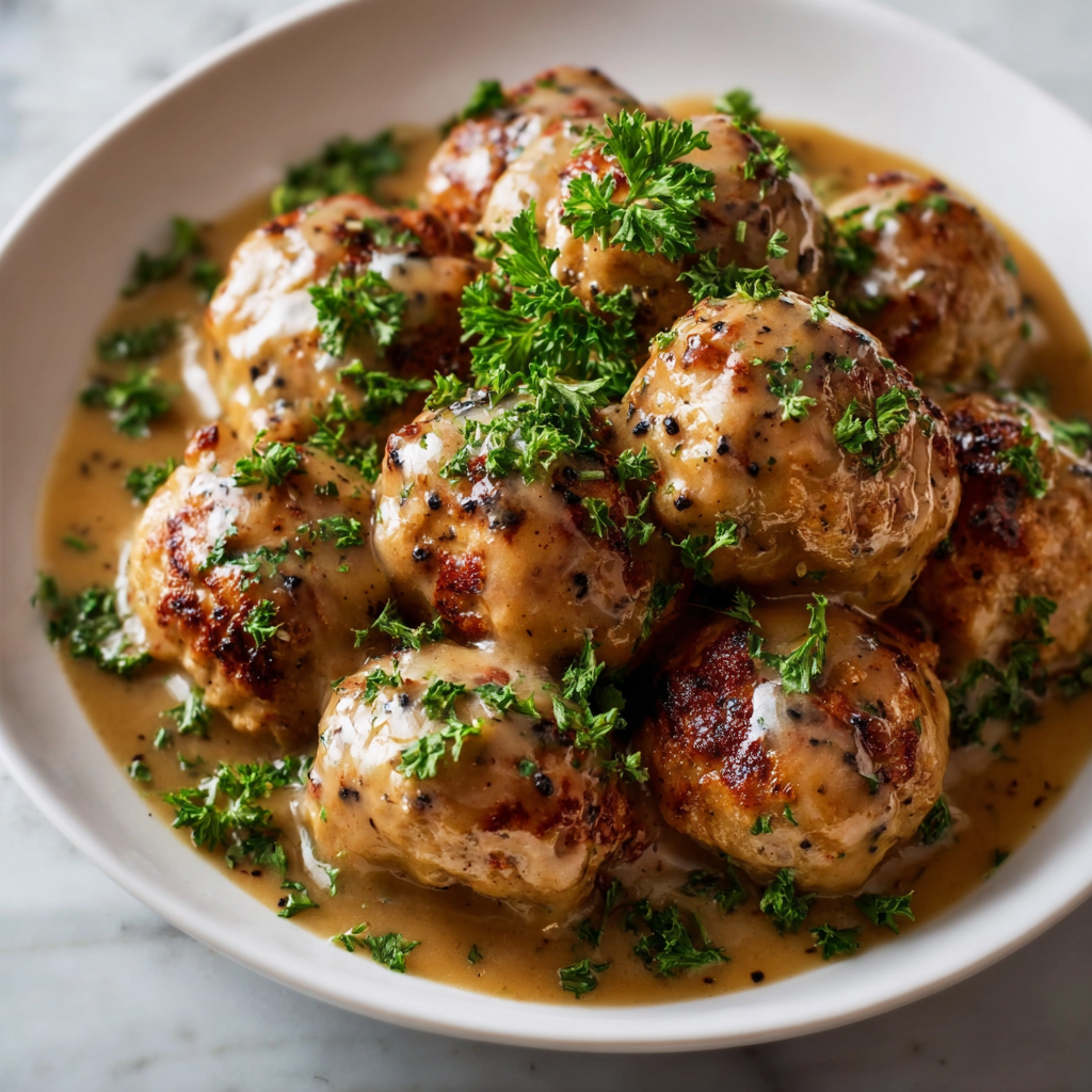 Savory Turkey Meatballs & Gravy: Cozy Comfort Food Made Lighter ...